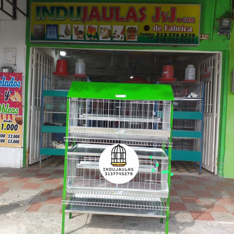 JAULAS PARA GALLINA MODULO VERTICAL PARA 18 AVES | INDUJAULAS, Jaulas ...
